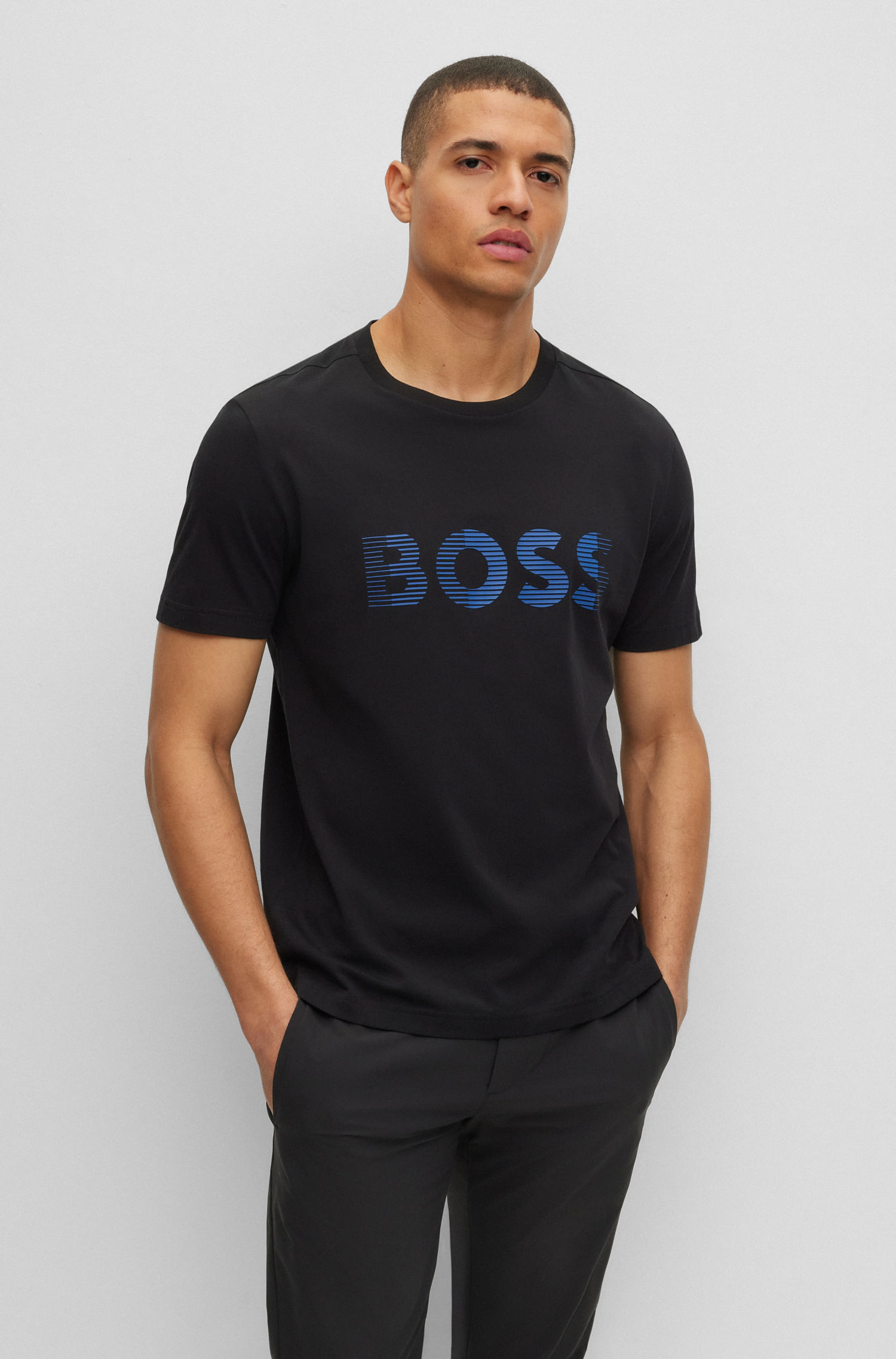 Polo Regular Fit De Algodón Con Logo Hombre | BOSS - HUGO BOSS Perú