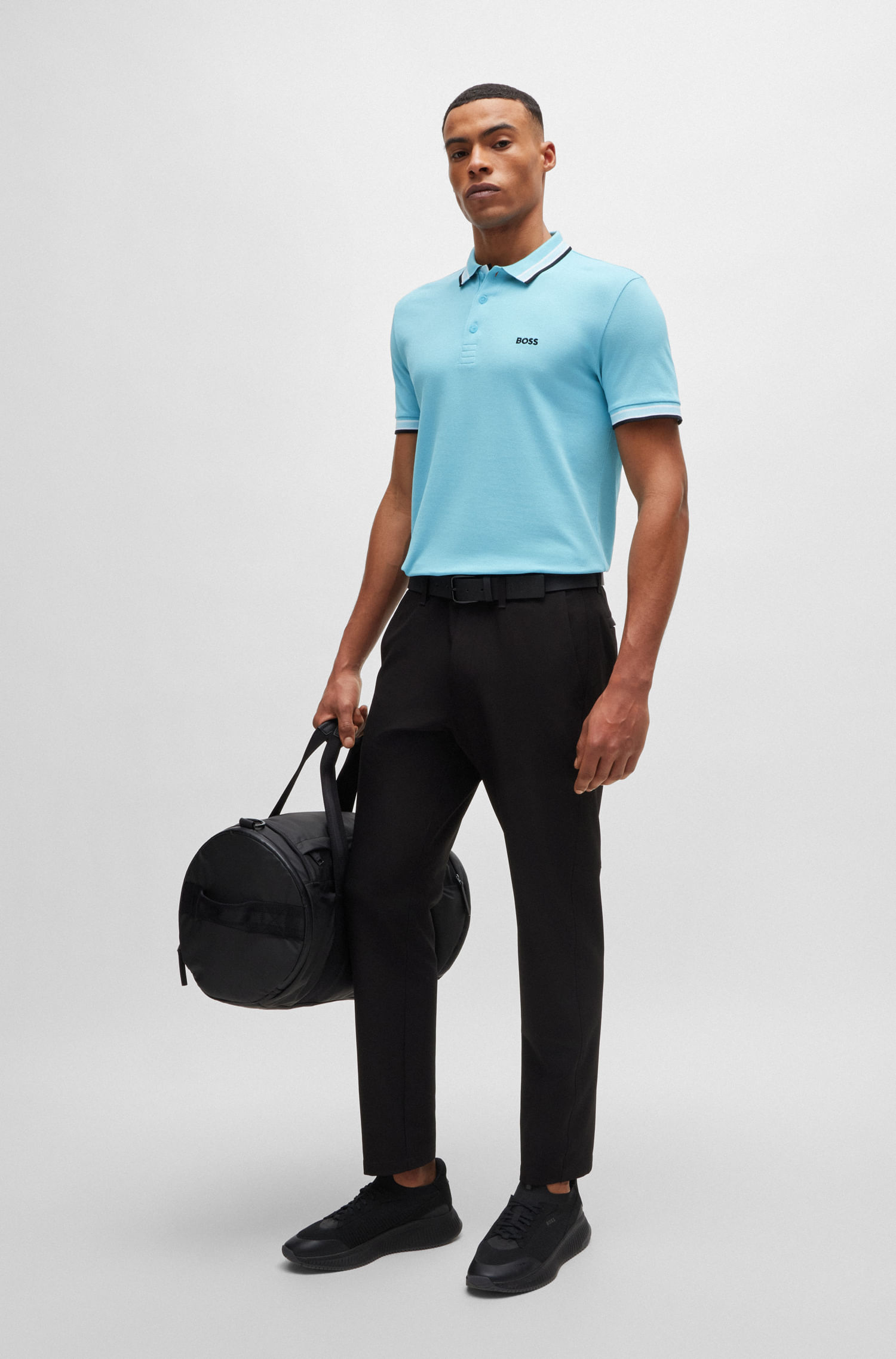 POLO PIQUÉ REGULAR FIT DE ALGODÓN CON LOGO EN EL REVERSO HOMBRE | BOSS ...